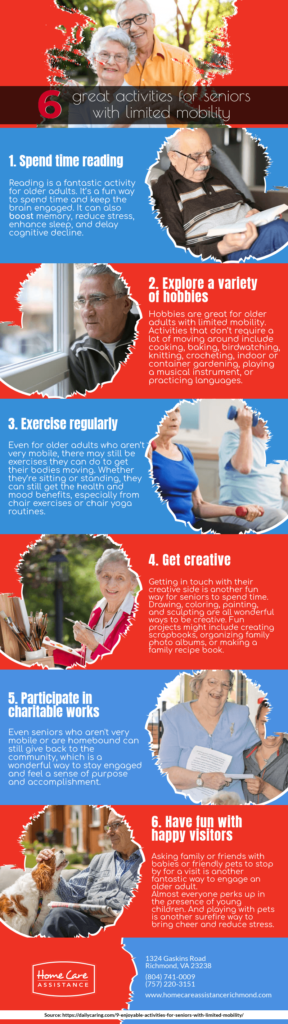 6 Great Activities for Seniors with Limited Mobility [Infographic]